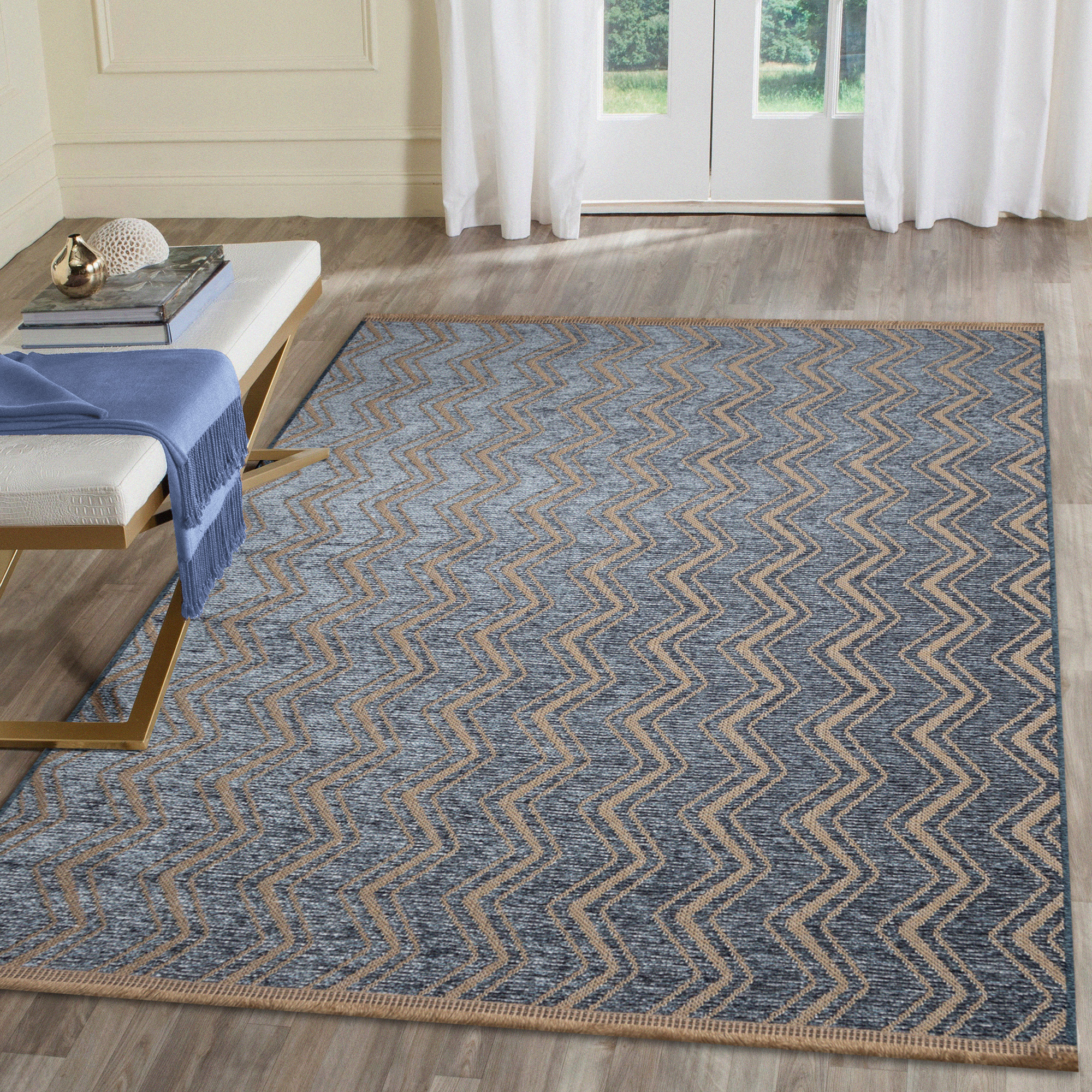 Liora Manne Mercer Zigzag Contemporary / Modern Area Rugs | Rugs Direct