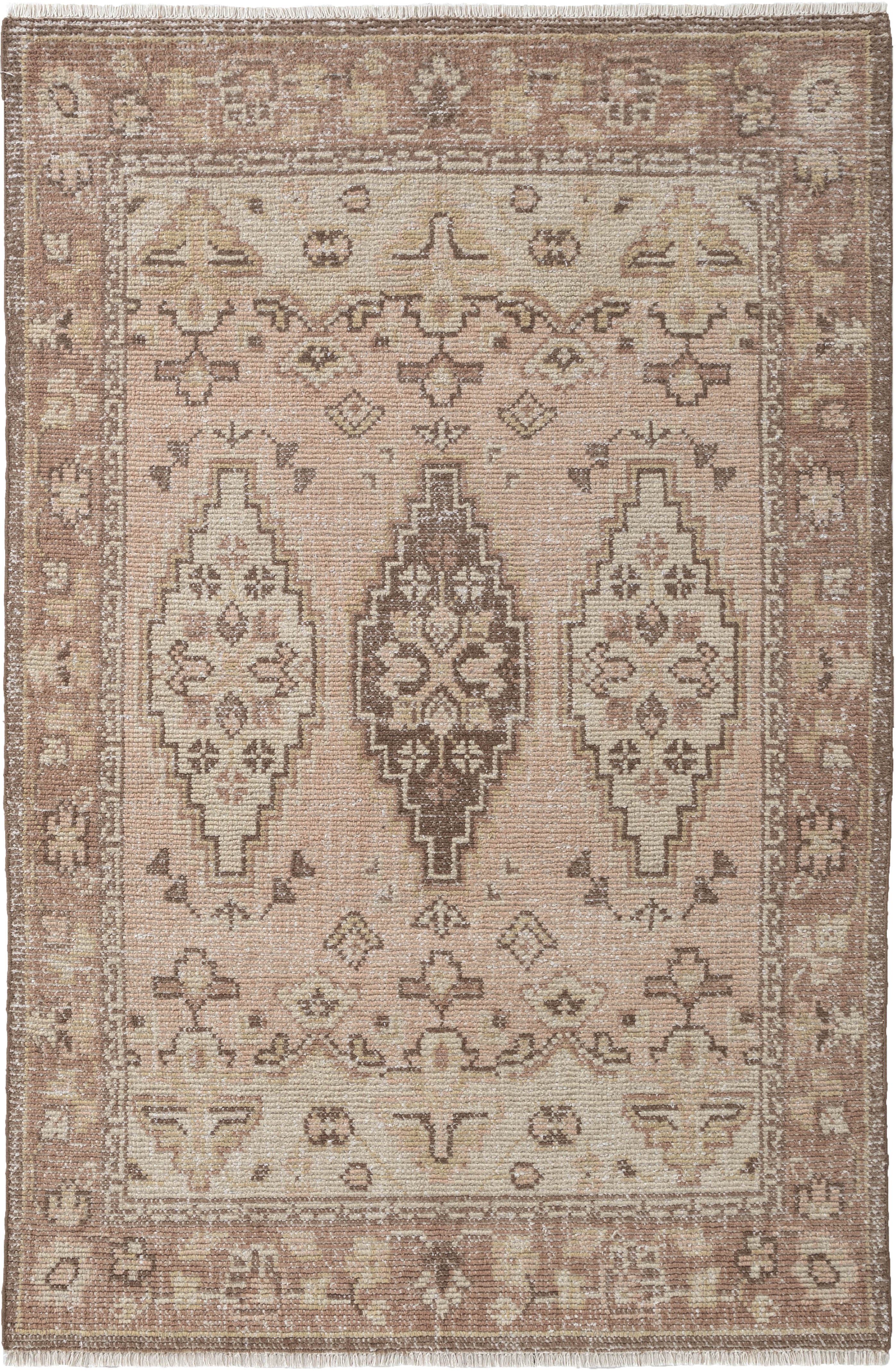 Terra by Obeetee Palace Triple Diamond Area Rugs | Traditional ...