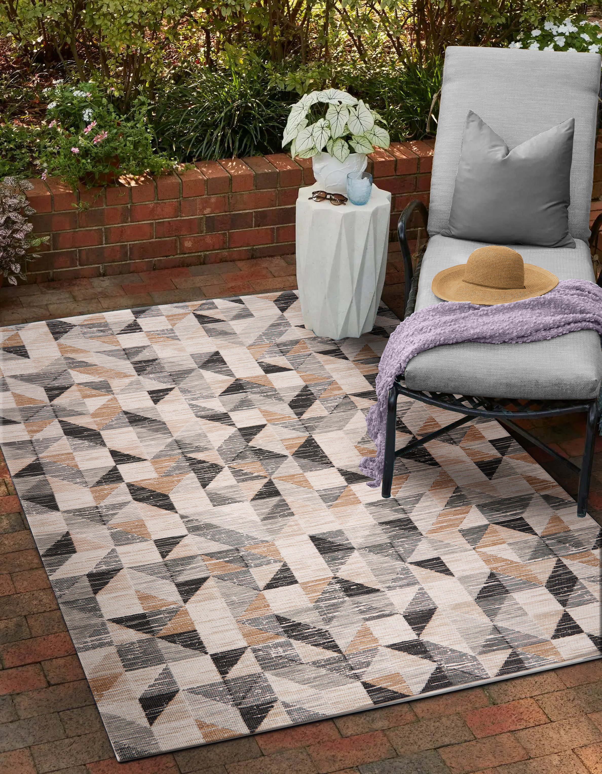 Terra by Obeetee Plaza Tiles Area Rugs | Contemporary / Modern ...