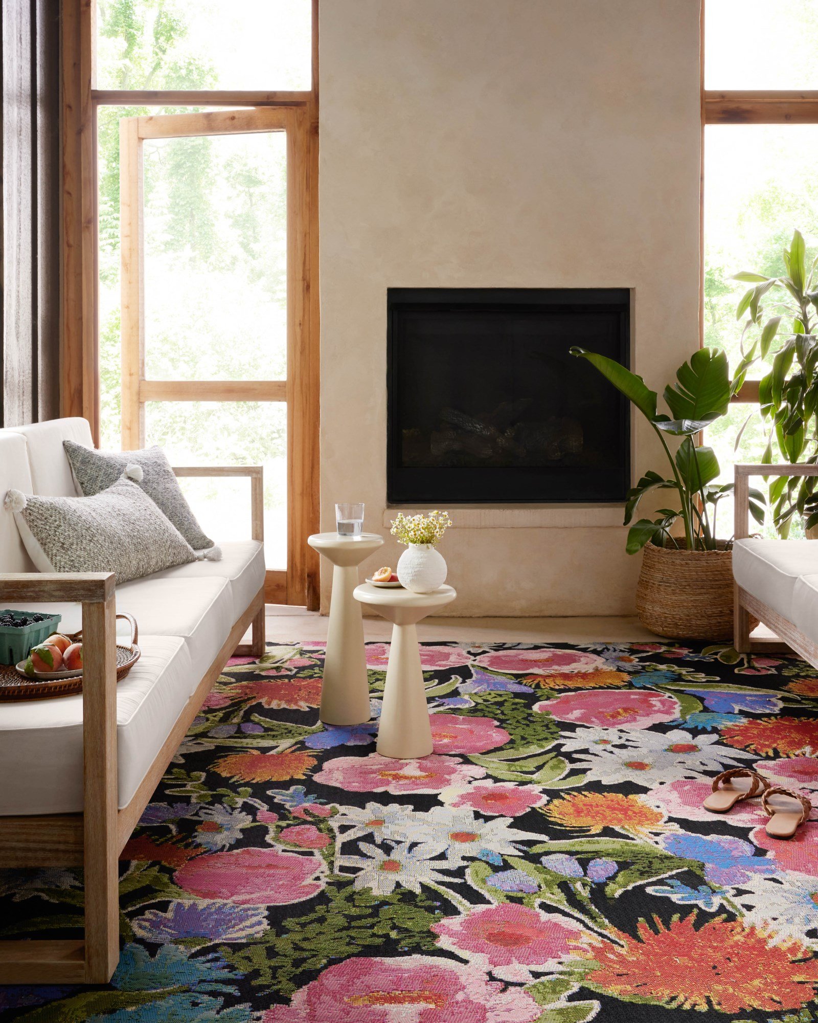 Loloi Botanical BOT-01 Floral / Botanical Area Rugs | Rugs Direct