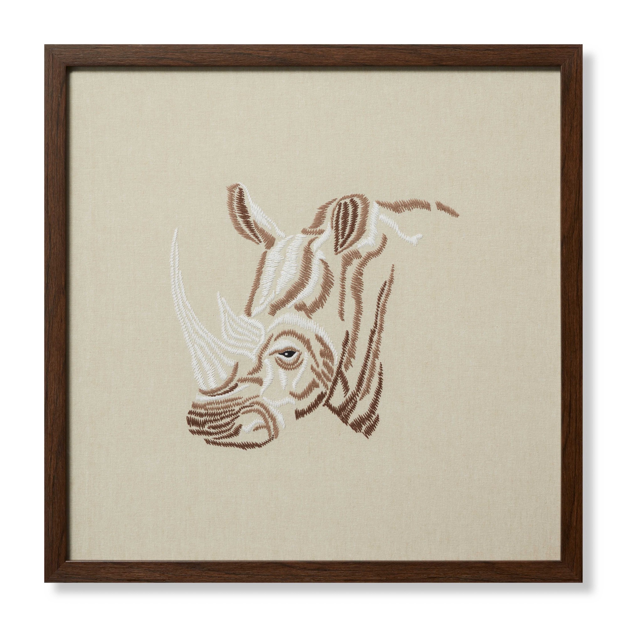 Loloi Black Rhino Wall Art Black Rhino Wall Decor | Animals / Animal ...