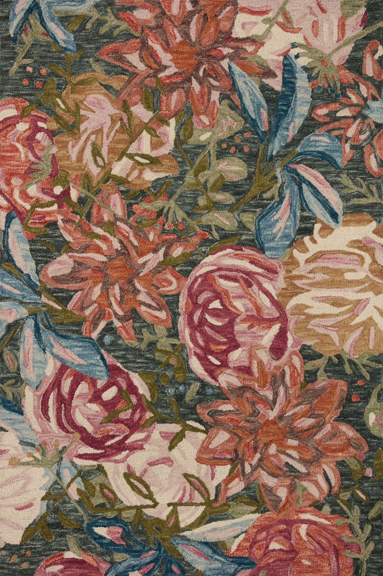 Loloi Belladonna BLM-03 Area Rugs | Wool Floral / Botanical Area Rugs ...
