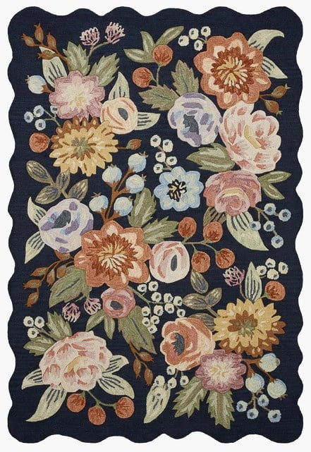 Rifle Paper Co. x Loloi Silhouette SIH-01 Floral / Botanical Area Rugs ...