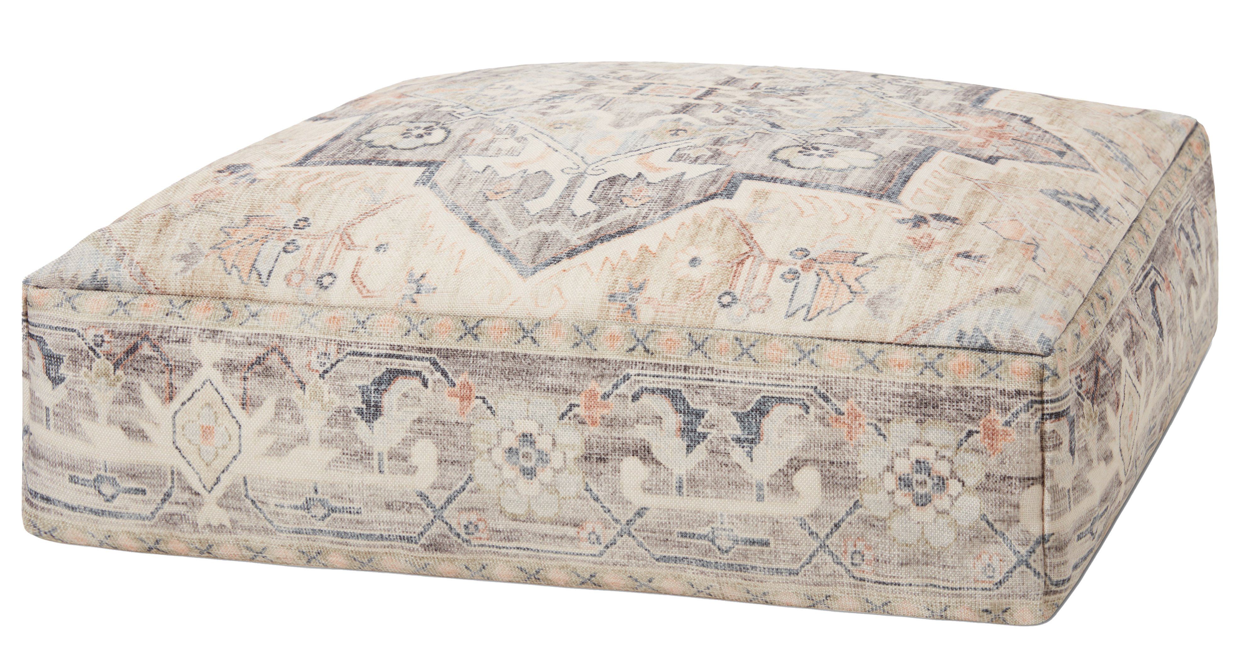 Loloi LPF-0021 Pouf LPF-0021 Pouf Poufs | Traditional / Oriental cuboid ...