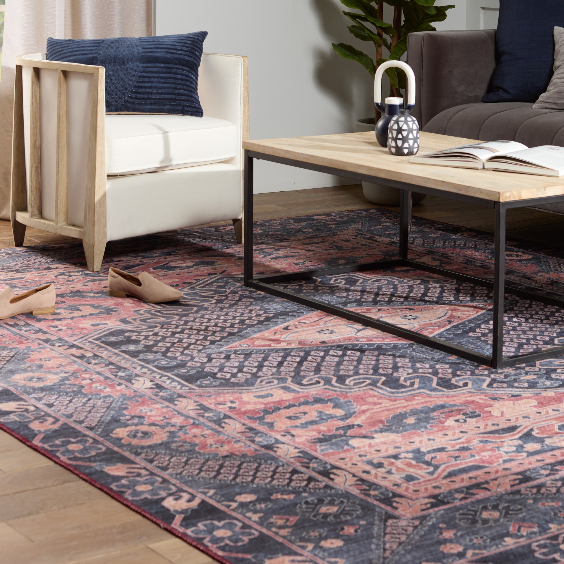 Nikki Chu by Jaipur Living Keyara Printed Issa Bohemian Area Rugs ...
