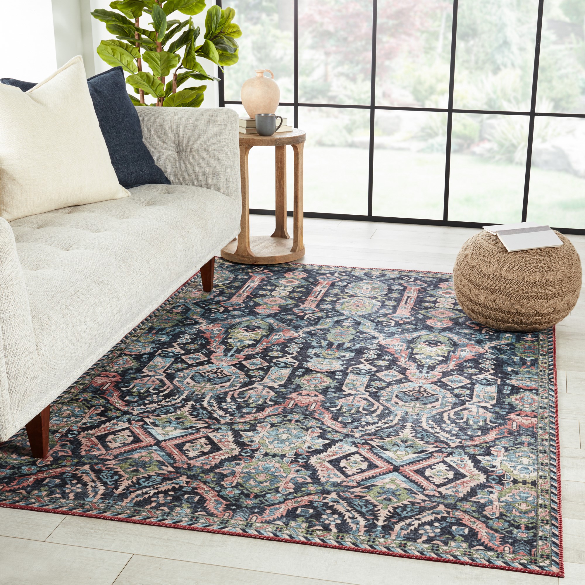 Nikki Chu by Jaipur Living Keyara Printed Teleza Bohemian Area Rugs ...