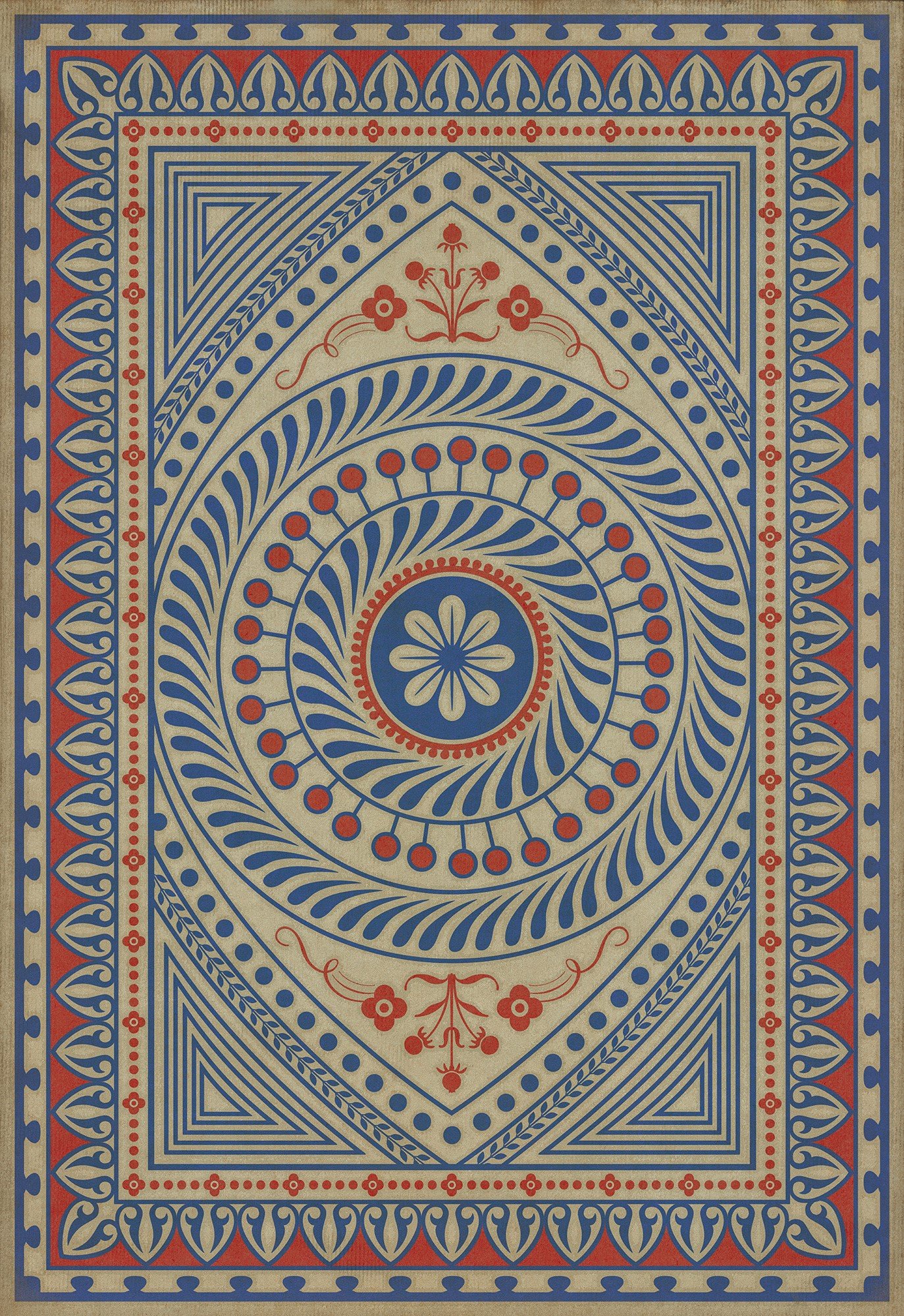 Spicher and Company Classic Vintage Vinyl Pattern 75 Rugs | Rugs Direct