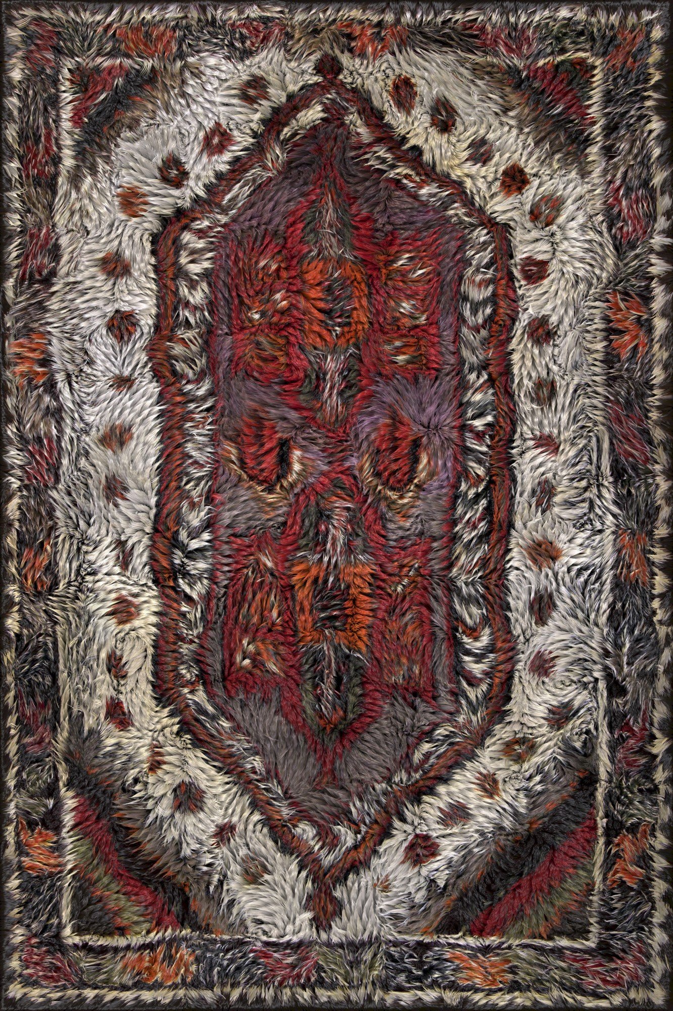 Moooi Carpets Furr Rugs Shiraz Bohemian Red Area Rugs | Rugs Direct