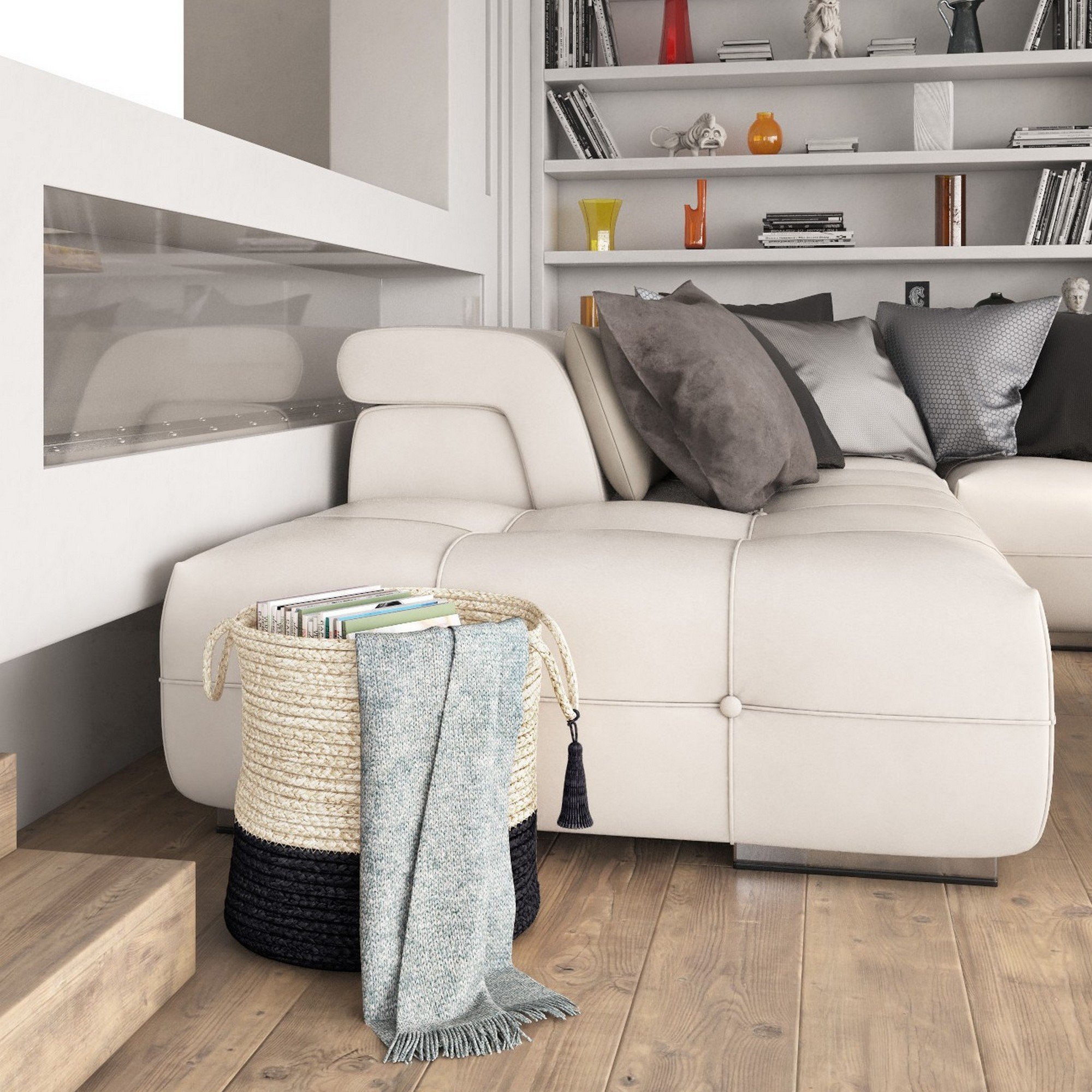 Rajani Home Fiona Maya Natural Fiber Baskets | Rugs Direct