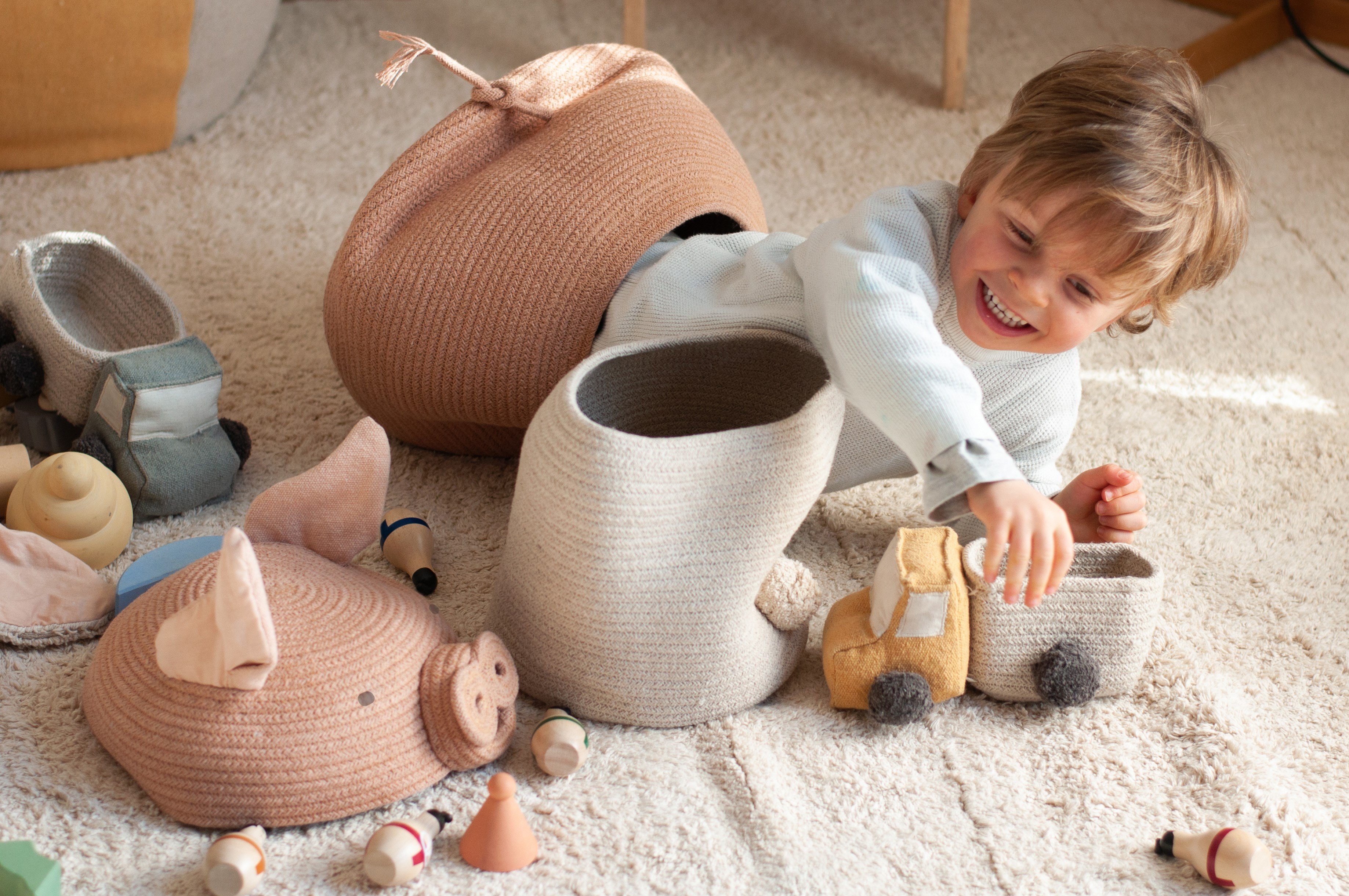 Lorena Canals The Animal Crew Peggy the Pig | Children's / Kids Baskets ...