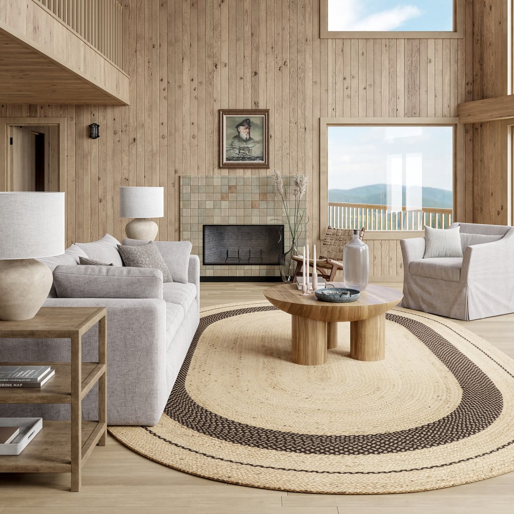 Rugs USA Cottage Oval Cottage Oval Area Rugs | Natural Fiber Oval ...